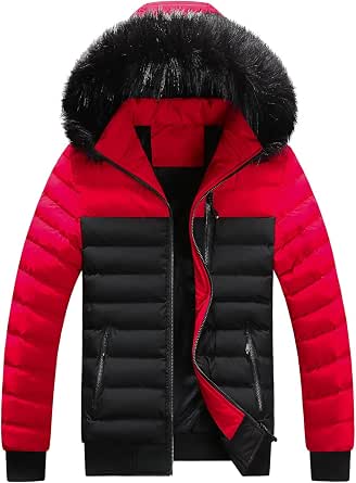Amazon.com: Askelly Winter Coats for Men, Men's Puffer Jacket ...