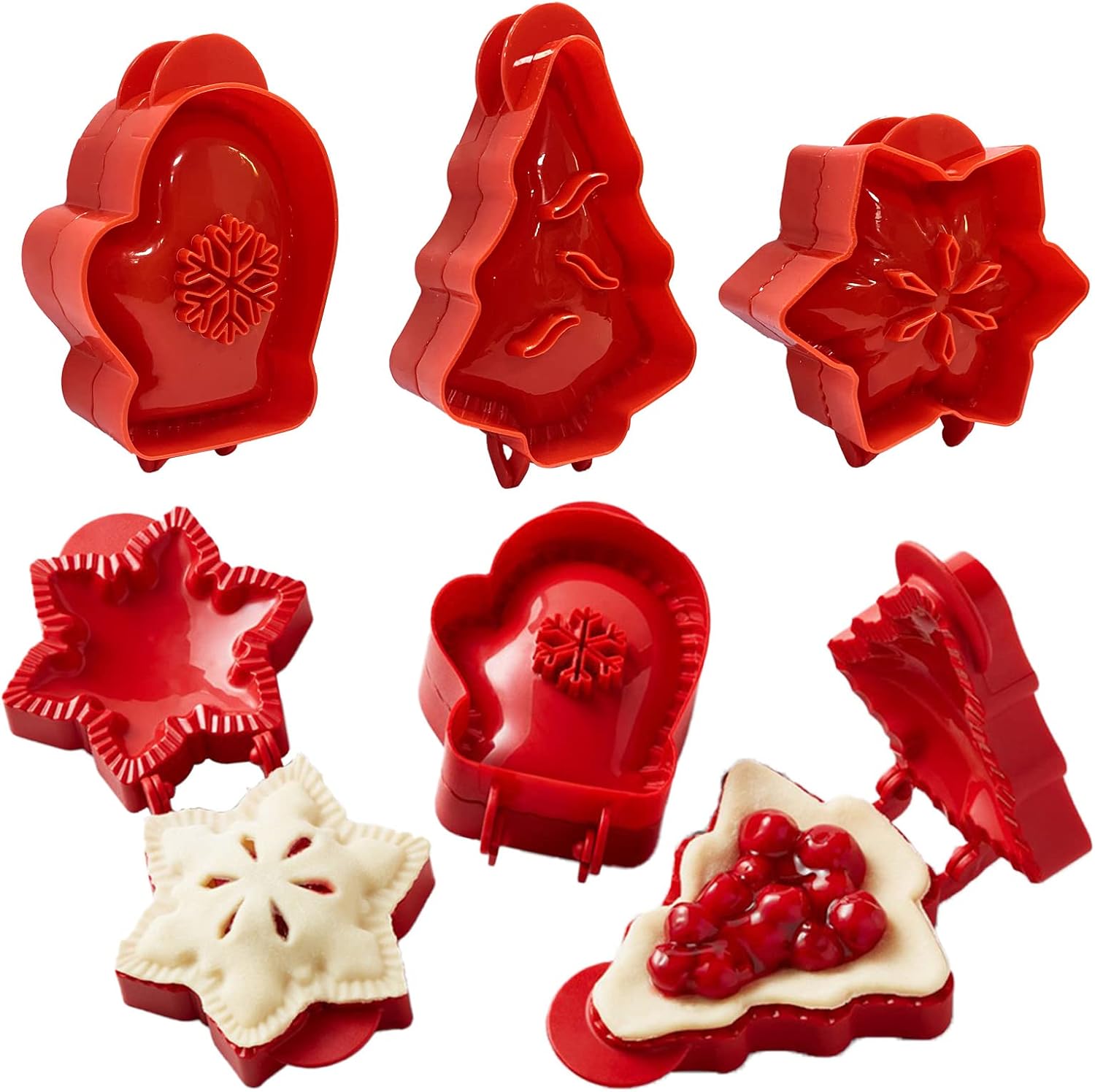 Amazon.com: 3PCS Hand Pie Molds,Mini Christmas Hand Pie Molds for ...