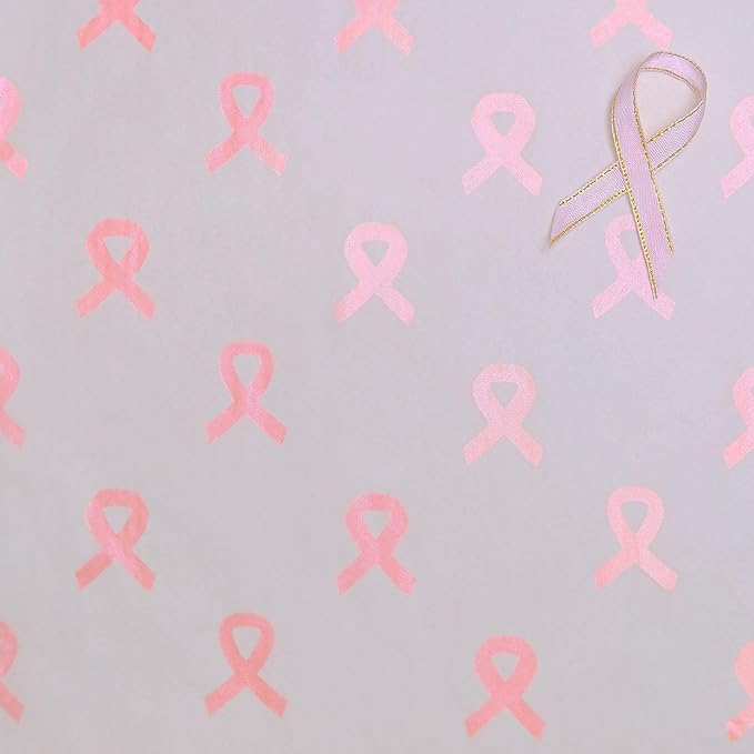 Amazon.com: MR FIVE 30 Sheets Large Size Salmon Pink Breast Cancer ...