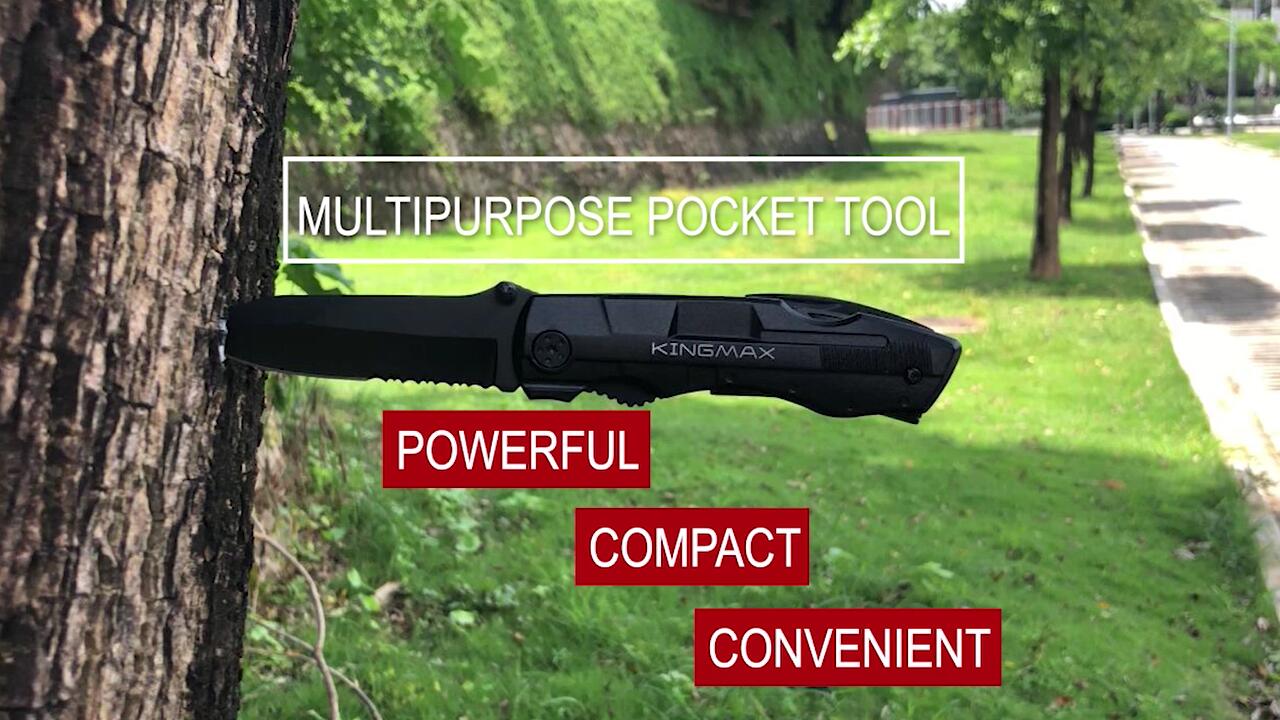 Watch KINGMAX Pocket Knife,Multitool Tactical Knife with Blade,Saw ...