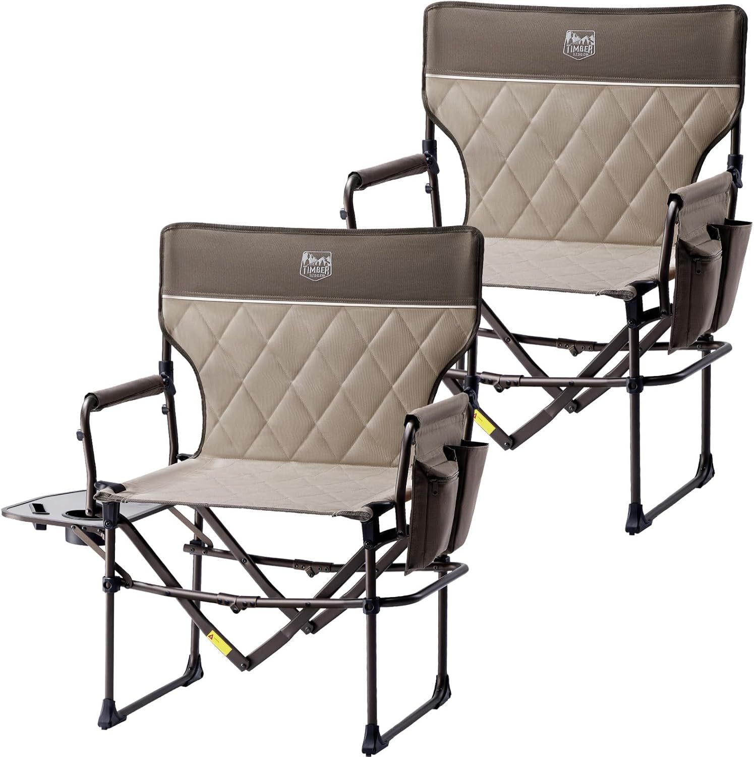 Amazon.com: TIMBER RIDGE Heavy Duty Camping Chair with Compact Size ...