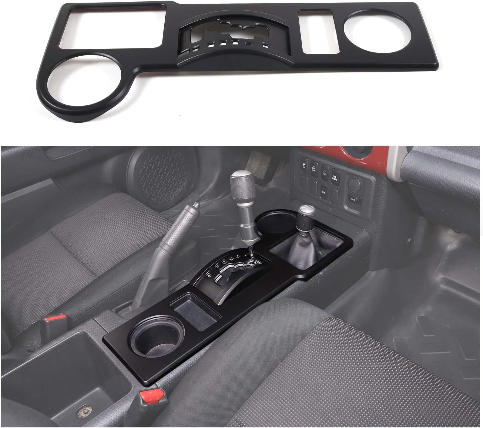 Amazon.com: Fgtagtal Gear Shift Panel Trim Cover Fit for Toyota FJ ...