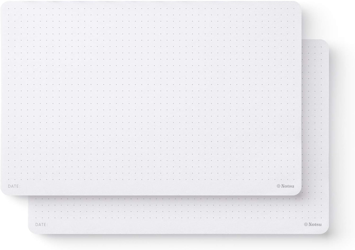 Notsu Dot Grid Desk Notepad 2 Pack | Minimalist Dotted Memo Mouse Pads ...
