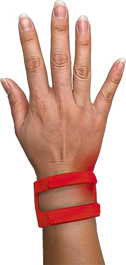 WristWidget® (Red) Adjustable Wrist Brace for TFCC Tears, One Size fits ...