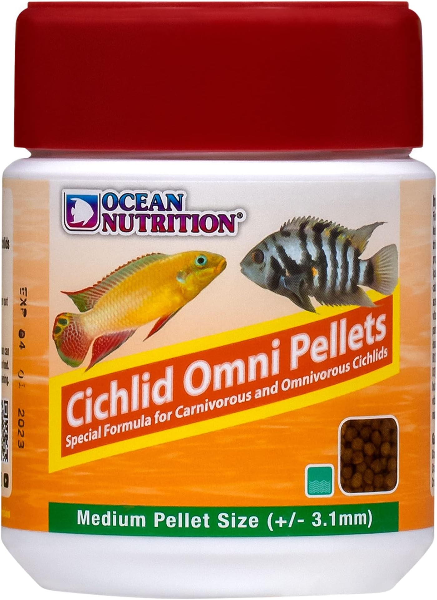 Amazon.com: Ocean Nutrition Cichlid Fish Food - Vegi Sinking Cichlid ...