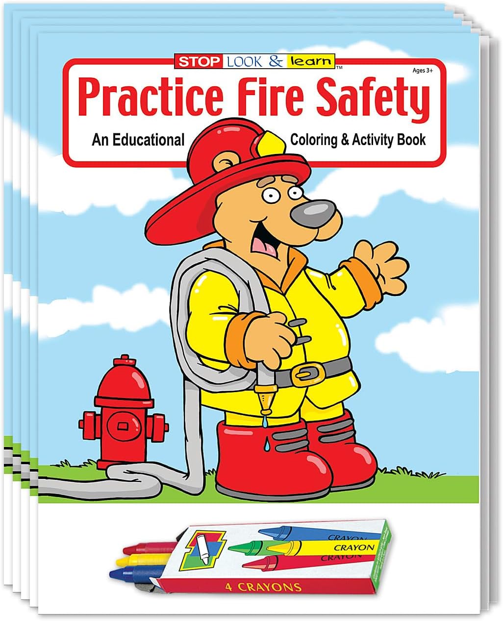 Amazon.com: ZOCO – Fire Safety Coloring & Activity Books for Kids (25 ...