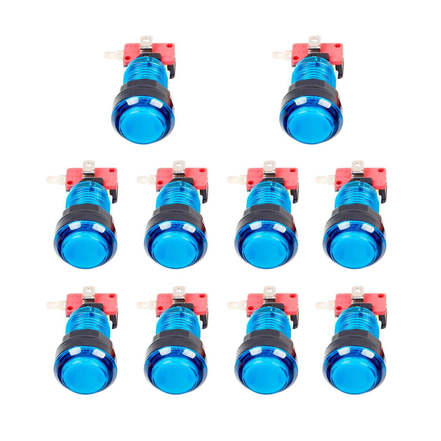 Amazon.com: EG STARTS Arcade Buttons 30mm 12V LED lit Arcade Push ...