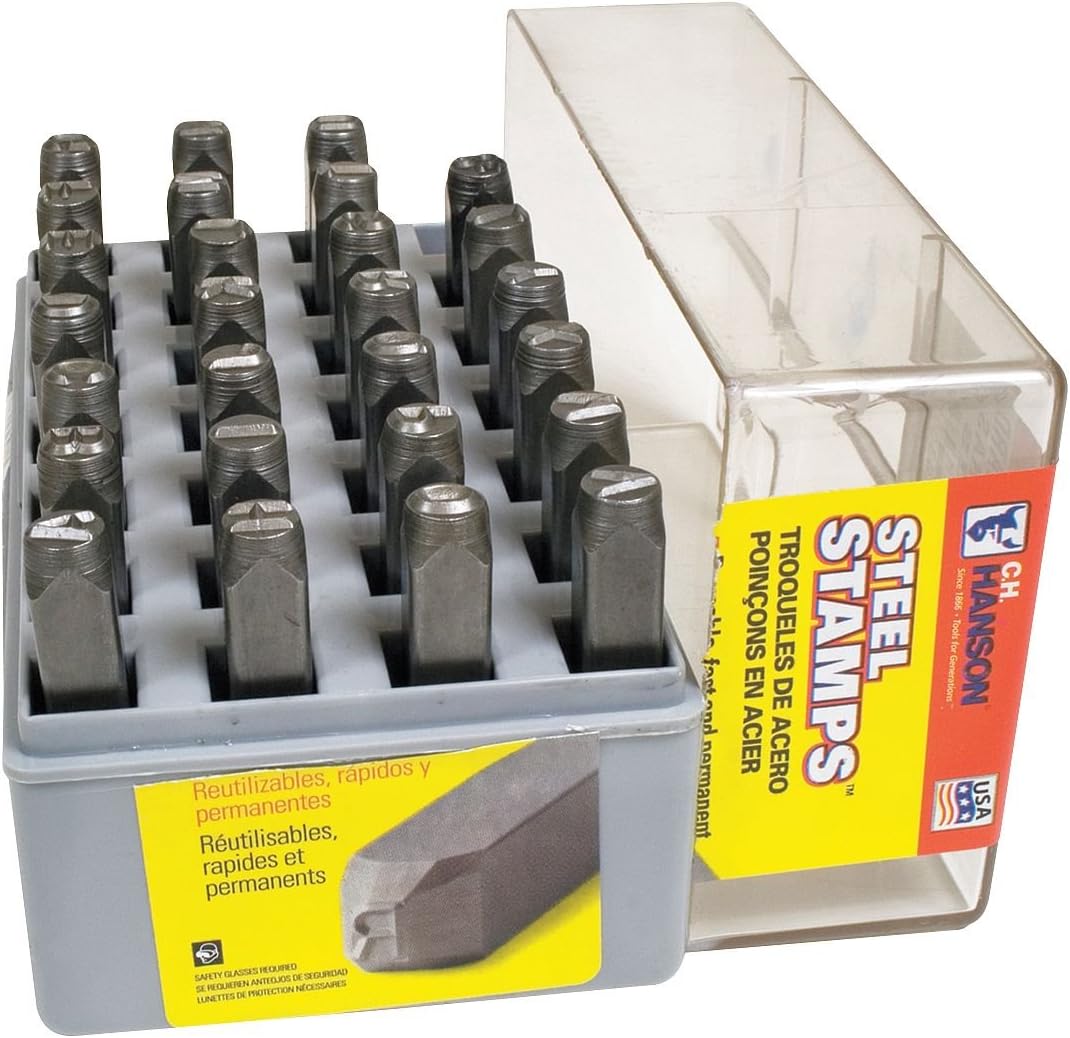 Amazon.com: Stamp Set-3/8" Reversed Letter 27Pcs. : Office Products