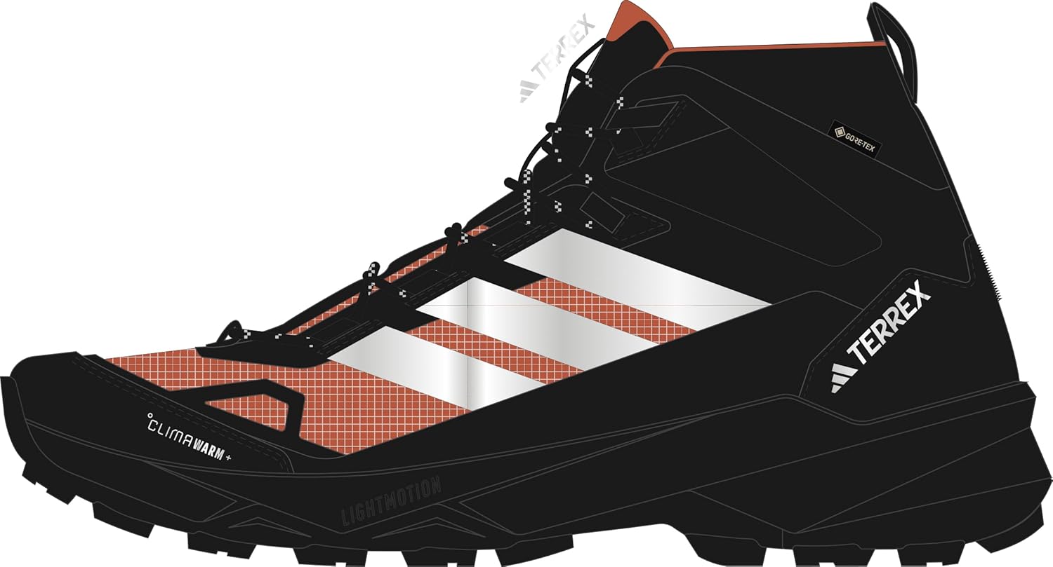 adidas Terrex Skychaser Ax5 Mid Gore-Tex Climawarm+ Hiking Shoes 5.5 ...