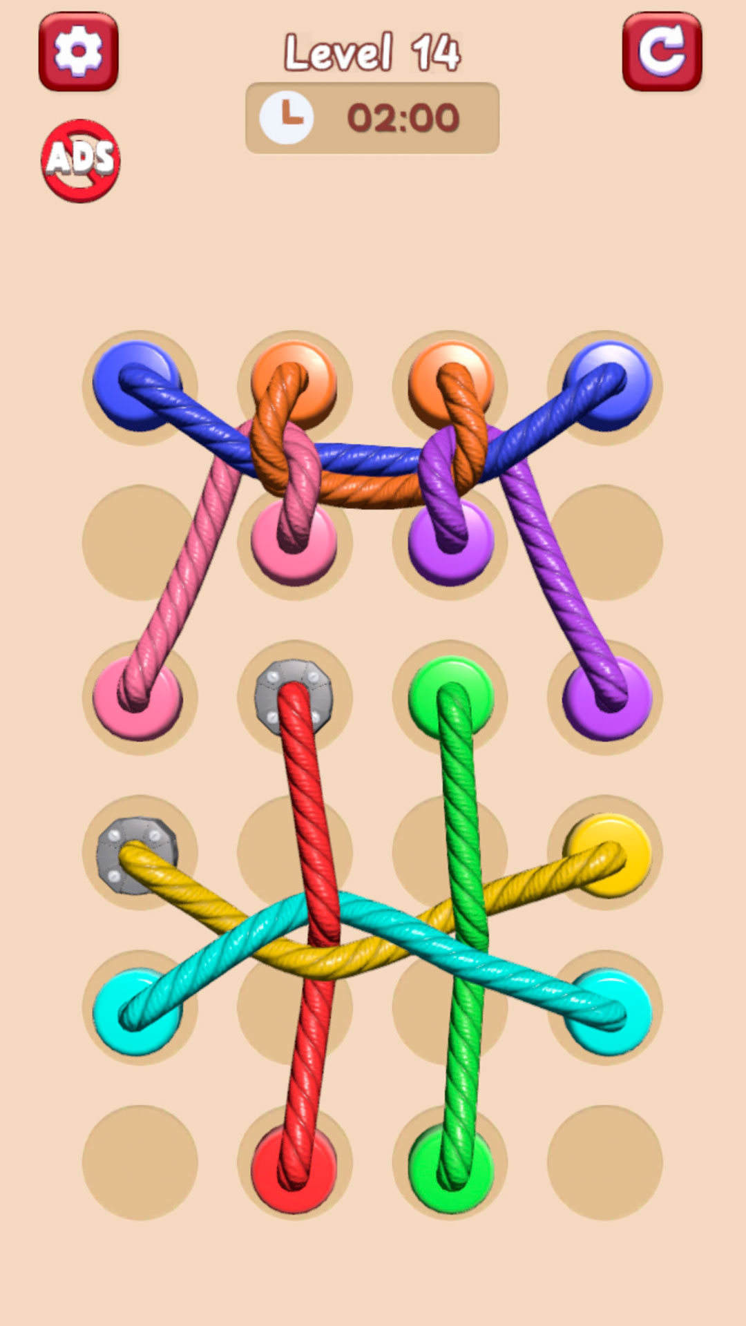 Twisted Tangle Rope Sort Puzzle Master - Untangle Rope Game - Tangle ...