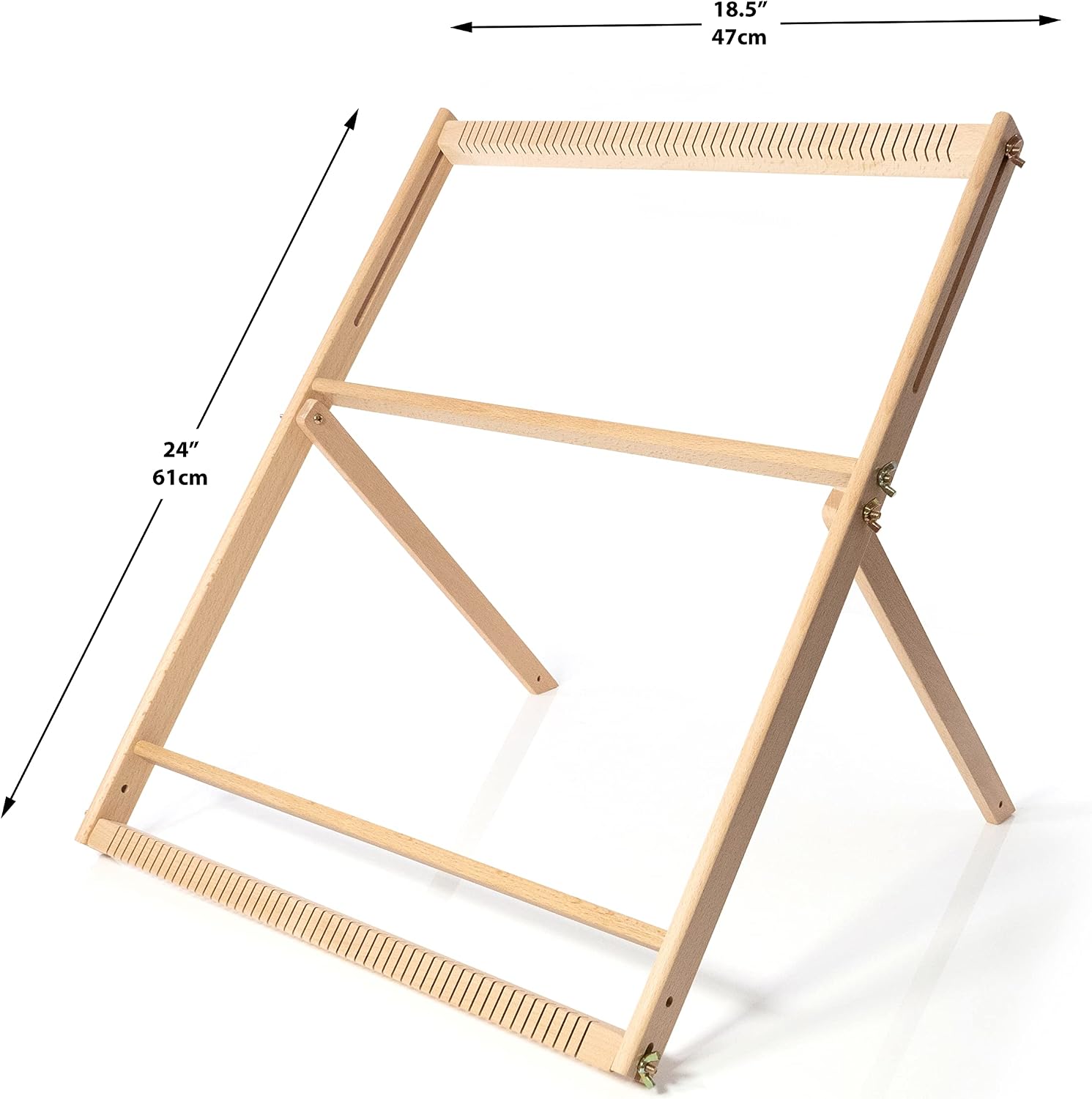 Pastel Plums Wooden Weaving Loom – Large 23.4×18.5″ Frame, Lift Up/Down ...