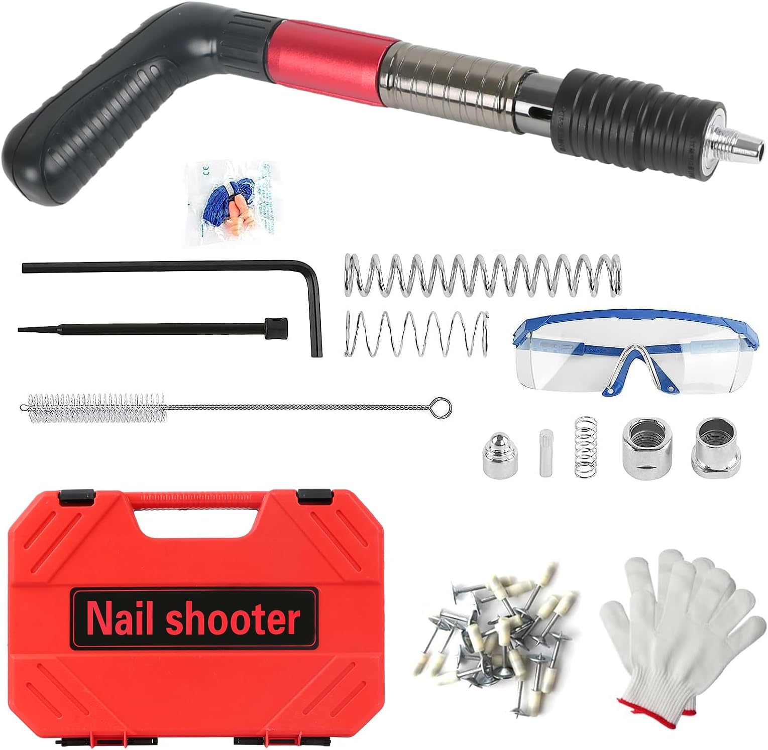 Mini Nail Gun, 5 Gears Manual Cement Nail Gun, Mini Portable Nail ...