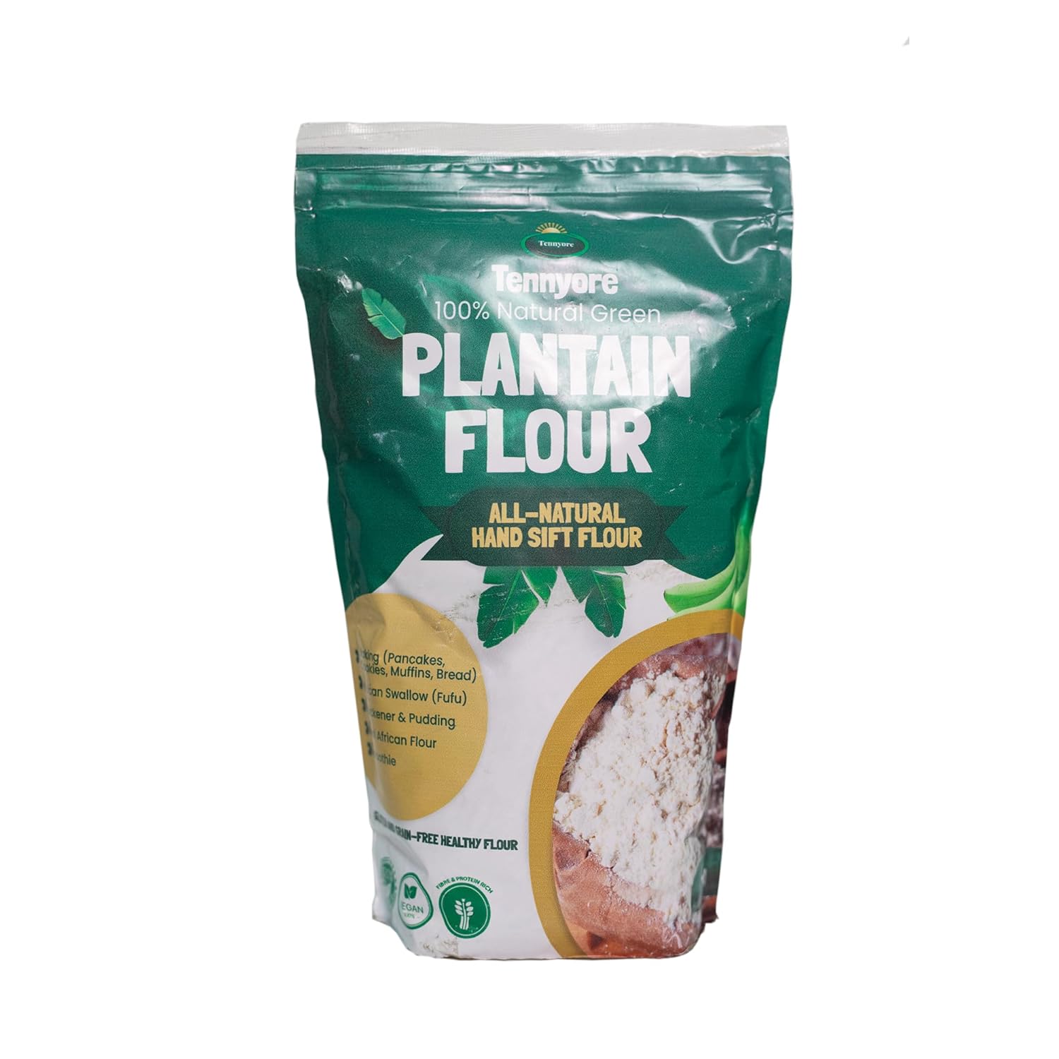 Amazon.com : Tennyore Plantain Flour 2.2lbs (1Kg) | Amala Plantain Fufu ...