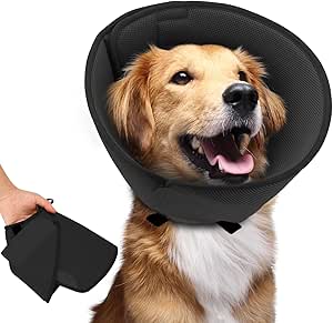 Supet Soft Dog Cone After Surgery, Elizabethan Dog Recovery Collar to ...