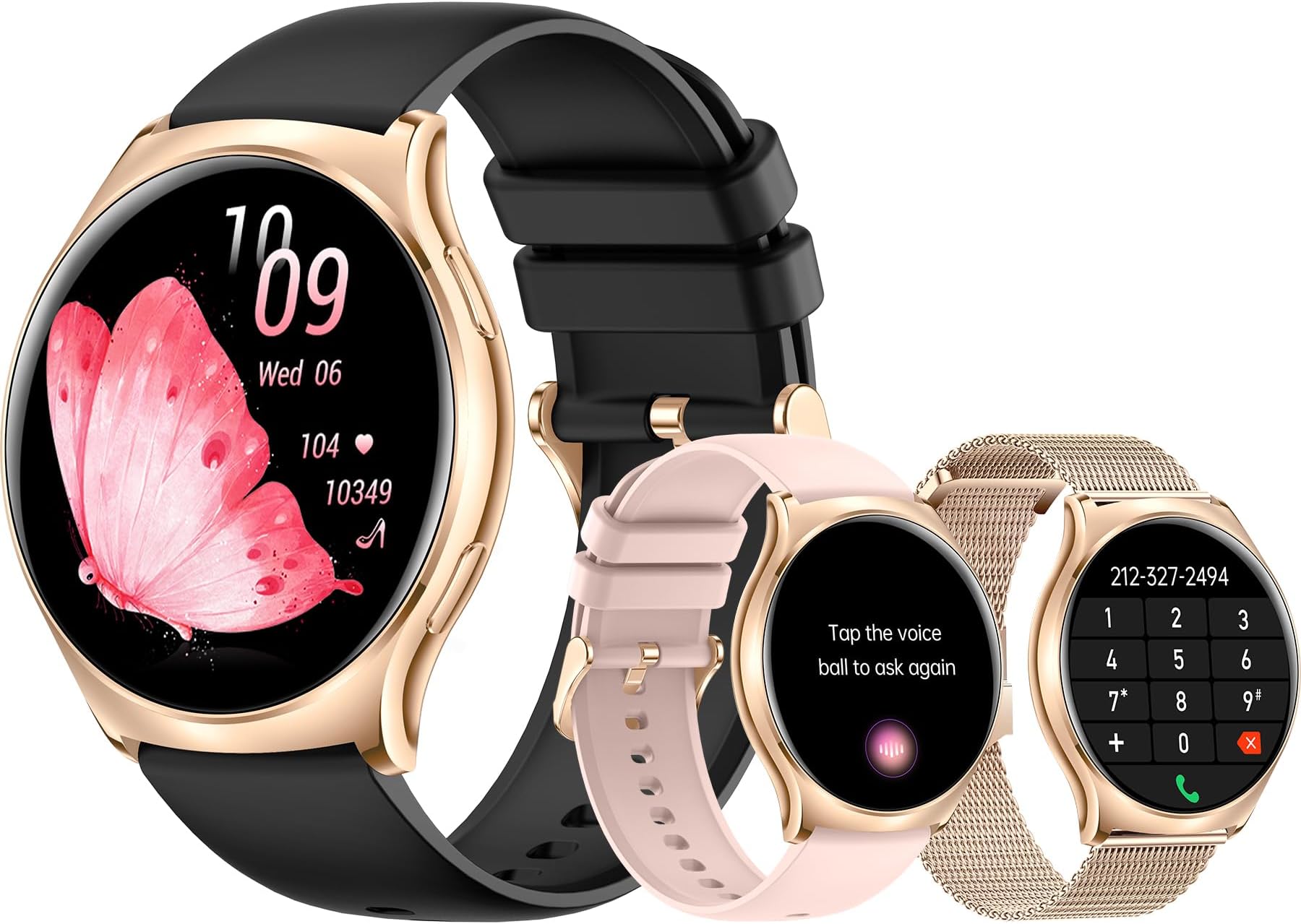 Smart Watches for Women (Answer/Make Calls)1.43AMOLED Ladies Smart ...