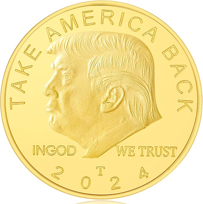 Amazon.com: Trump Coin 2024 Trump Commemorative Coin Keepsake Coin ...