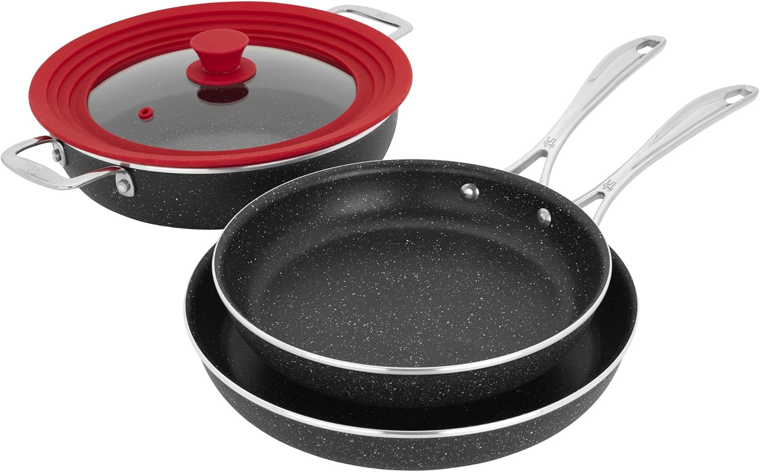 Amazon.com: Henckels Capri Notte 4-pc Aluminum Nonstick Cookware Set ...