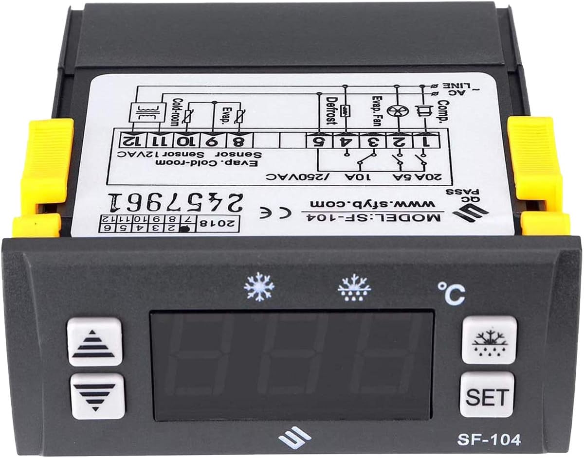 SF-104 Digital Display Thermostat Temperature Controller Temperature ...