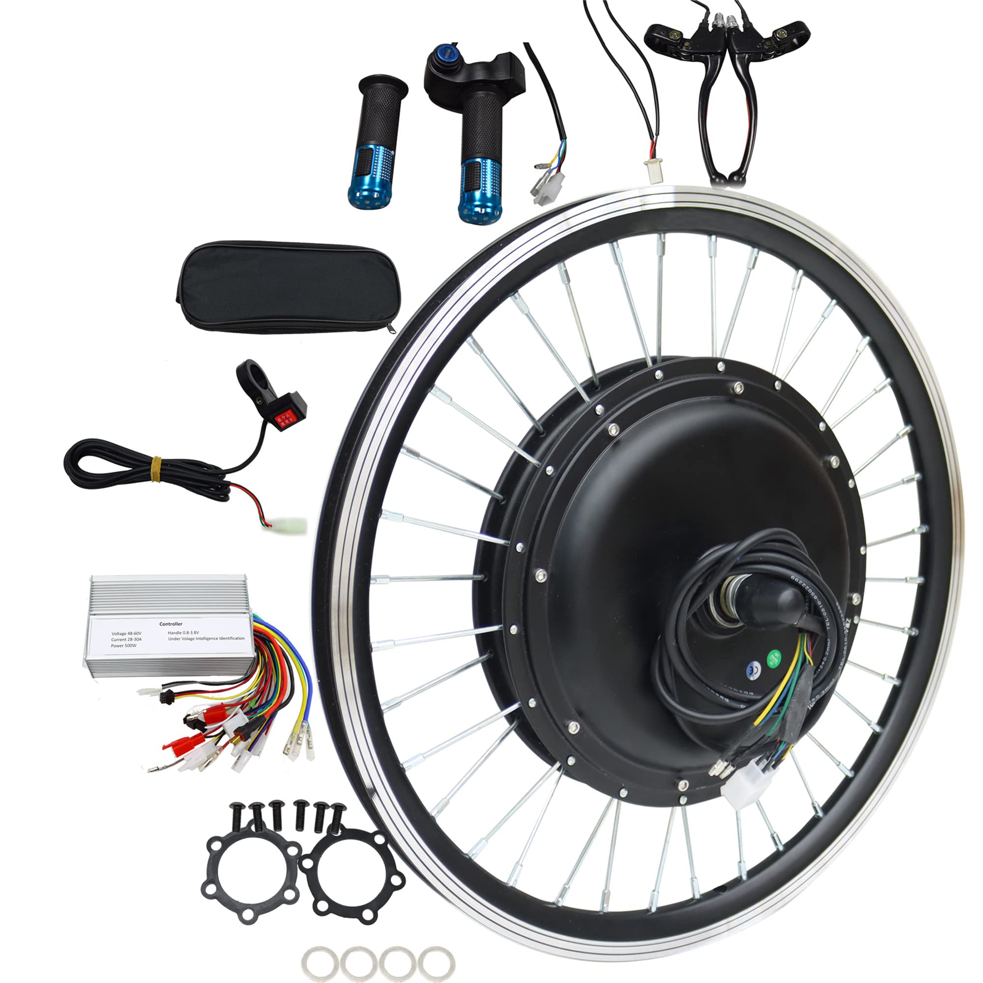 TECHTONGDA 20" Front Wheel Mountain Bike Modified E-Bike Conversion Kit ...