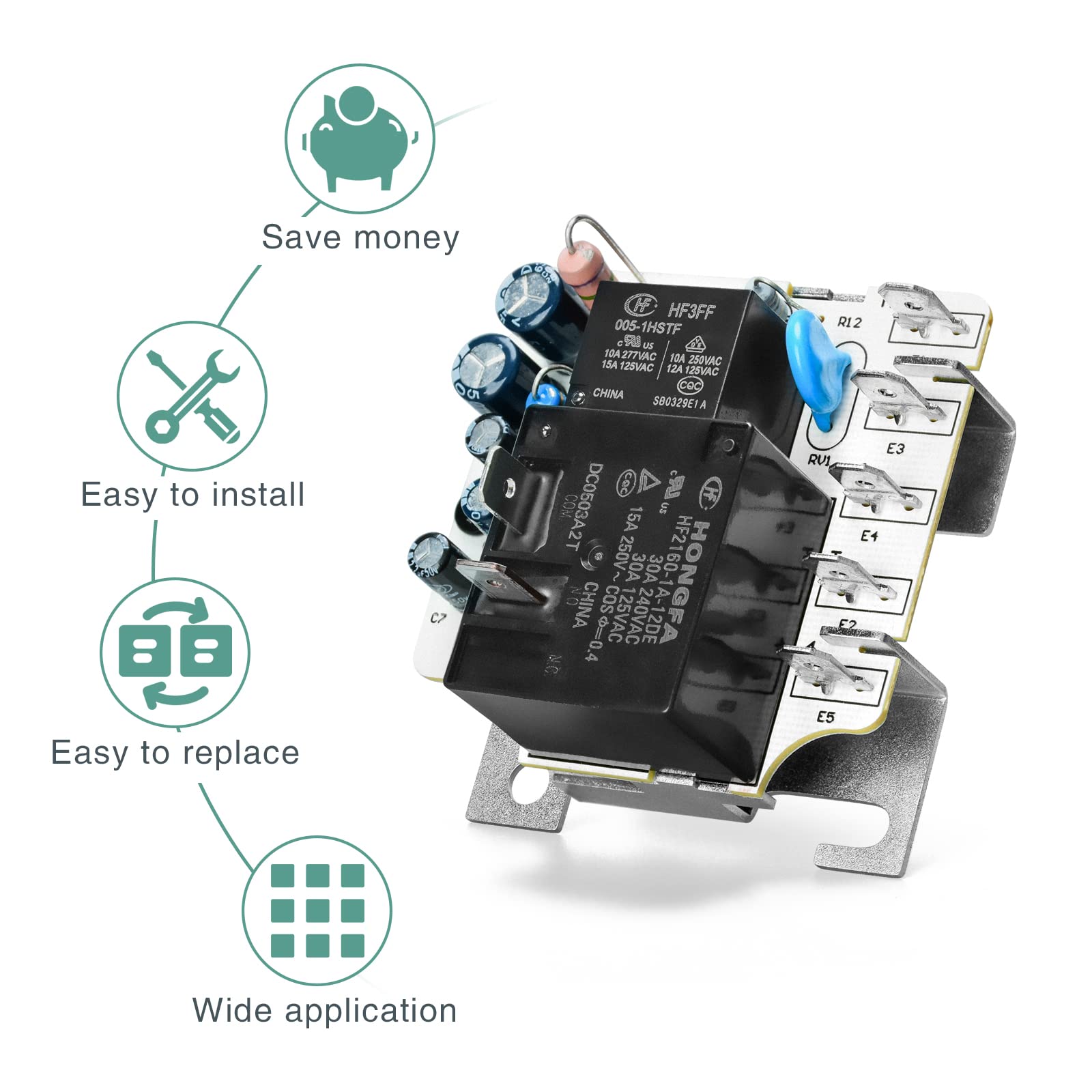 Snapklik.com : Time Delay Relay 12V, The Replacement Of RLY02807 Relay ...