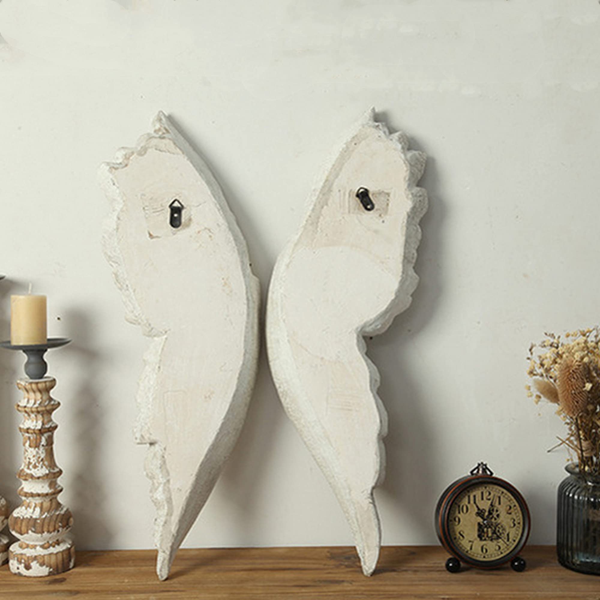 HQL Angel Wings Wall Sculpture, 3D Wall Art Decor, Hanging Angel Wings ...