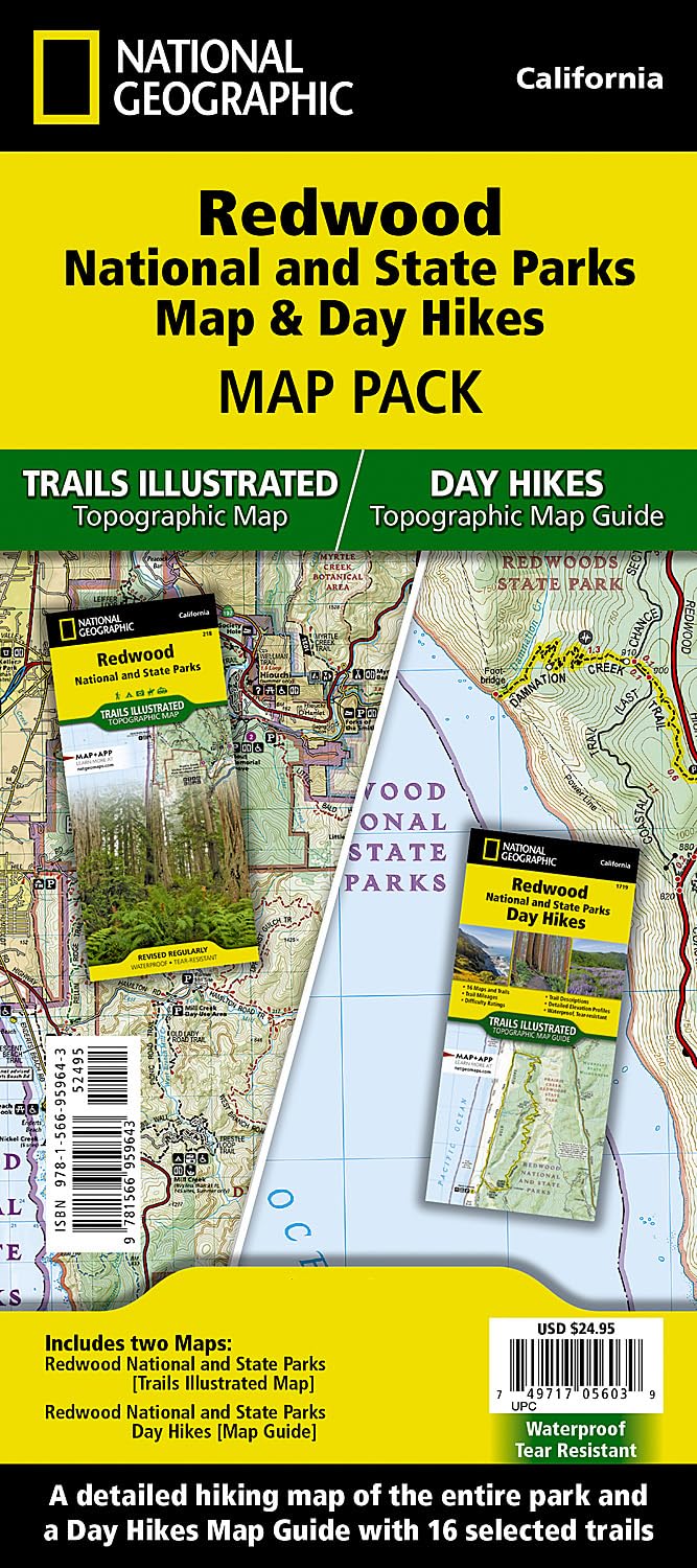 Redwood National and State Parks & Day Hikes Map Pack | National ...