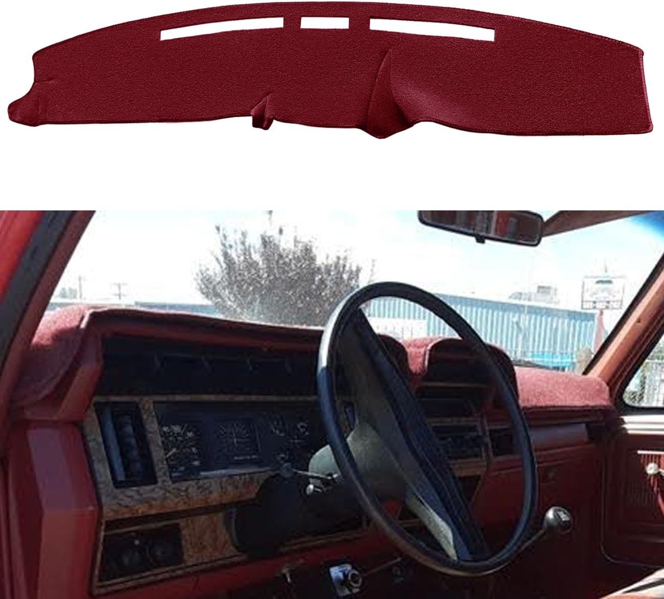 Amazon.com: Yiz Dashboard Cover Dash Cover Mat Fit for Ford F100 F150 ...