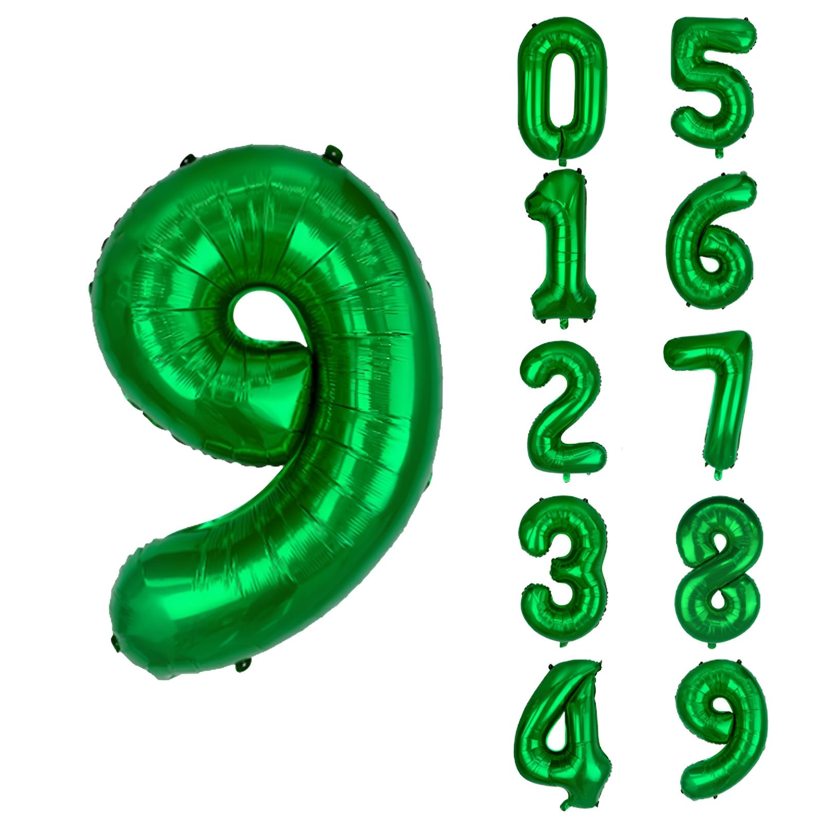 Amazon.com: 40 inch Big Size Number 9 Foil Helium Balloons Birthday ...