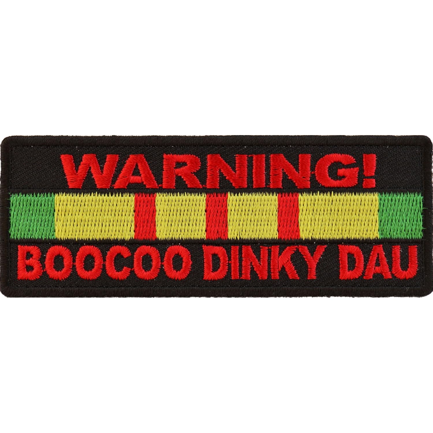 Amazon.com: Warning Boocoo Dinky Dau Patch, Military Saying Patches ...