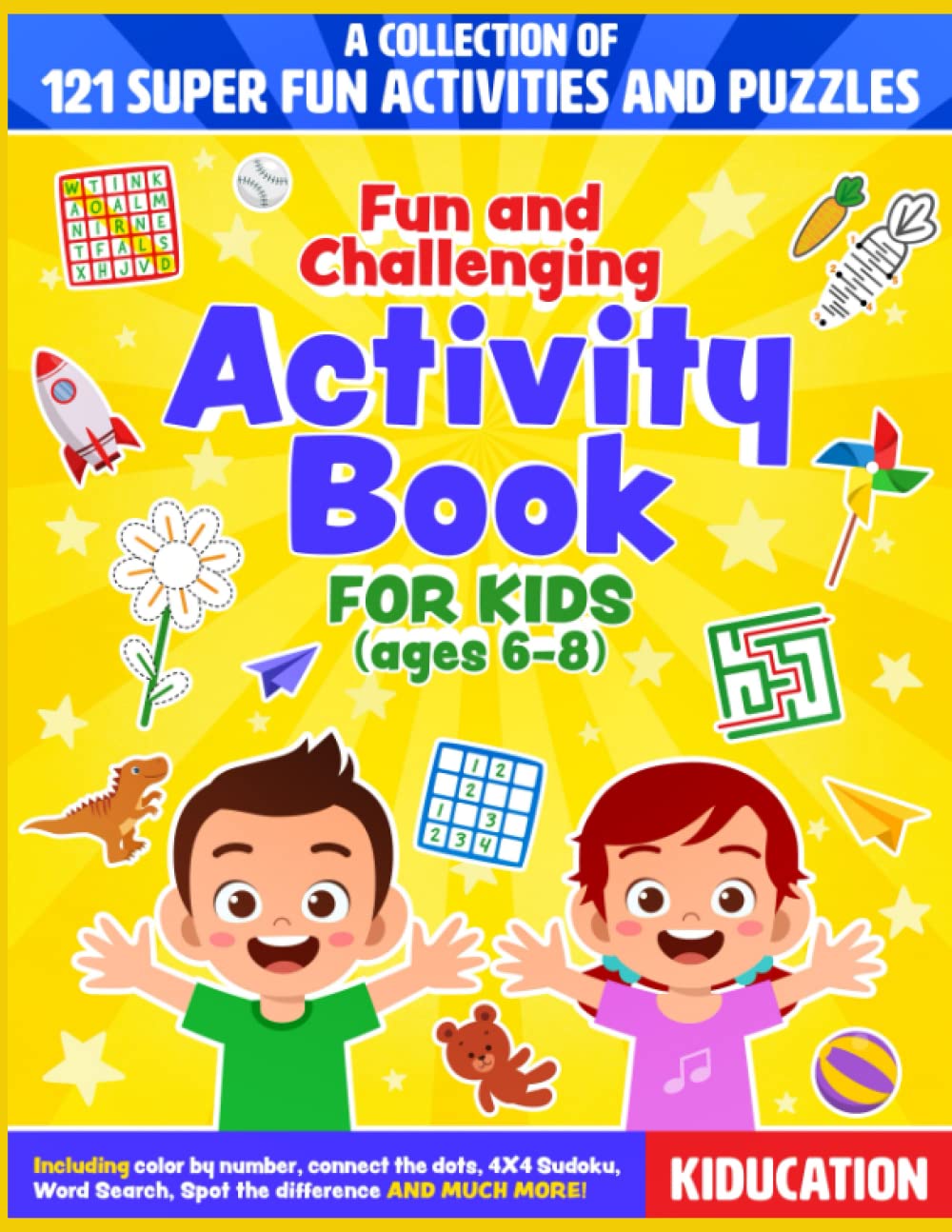 Fun and Challenging Activity Book for Kids (Ages 6-8): A Collection of ...