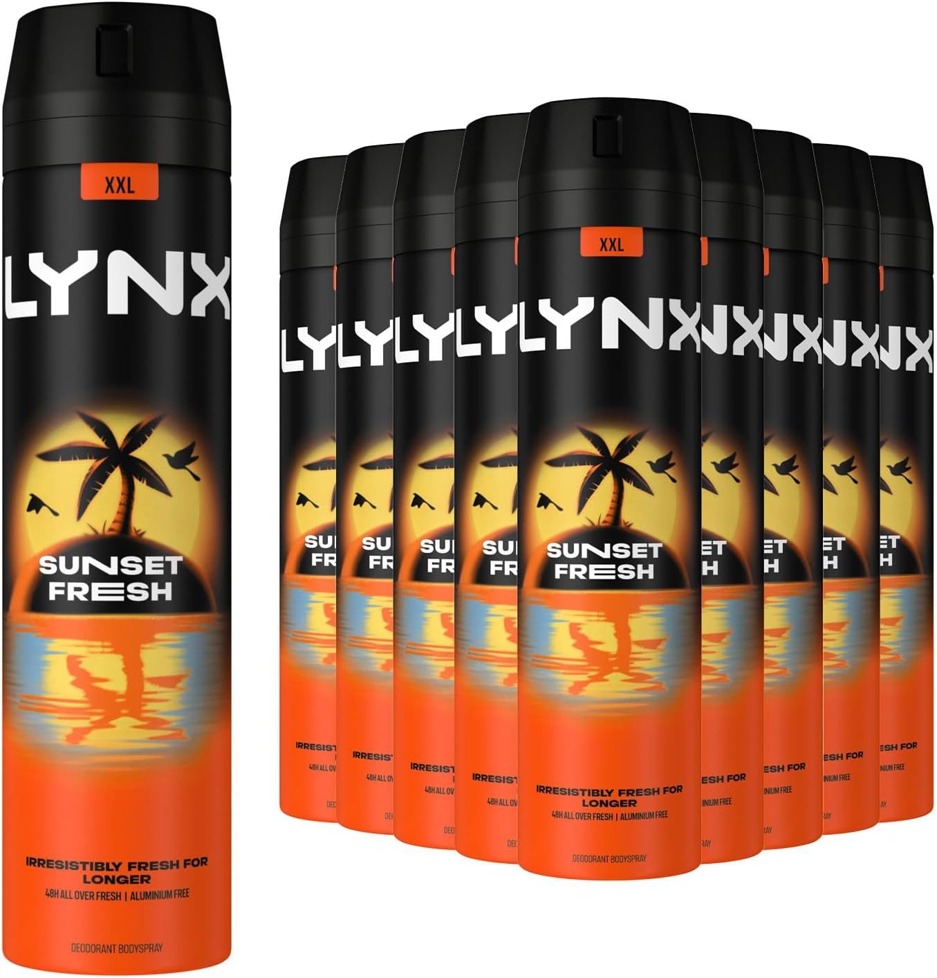 Lynx XXL Sunset Fresh Men's Deodorant Multipack With Mango and Mandarin ...