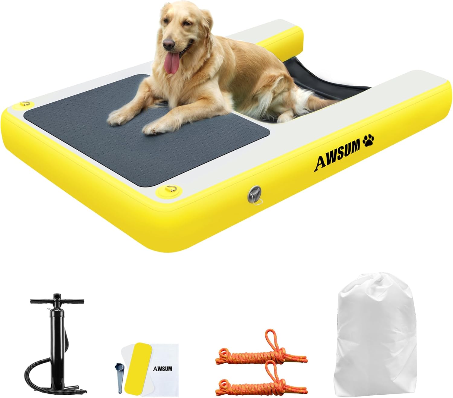 AWSUM Inflatable Dog Water Ramp Pool Float Floating Ramps for Dogs On ...