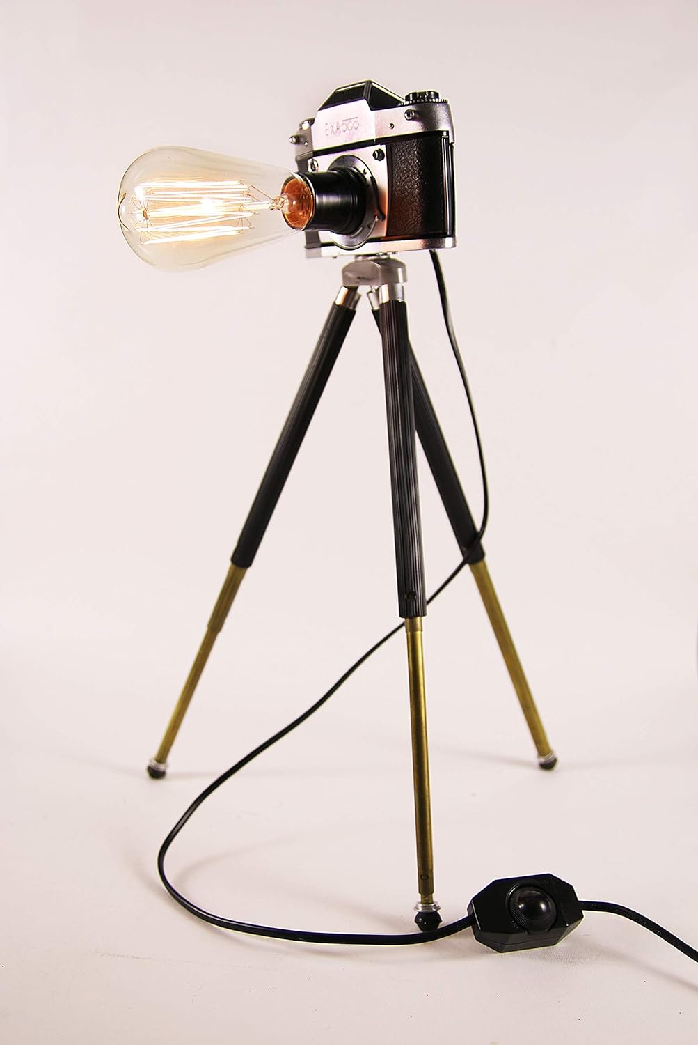 Amazon.com: Camera lamp, Exa, lamp, vintage camera, industrial lamp ...