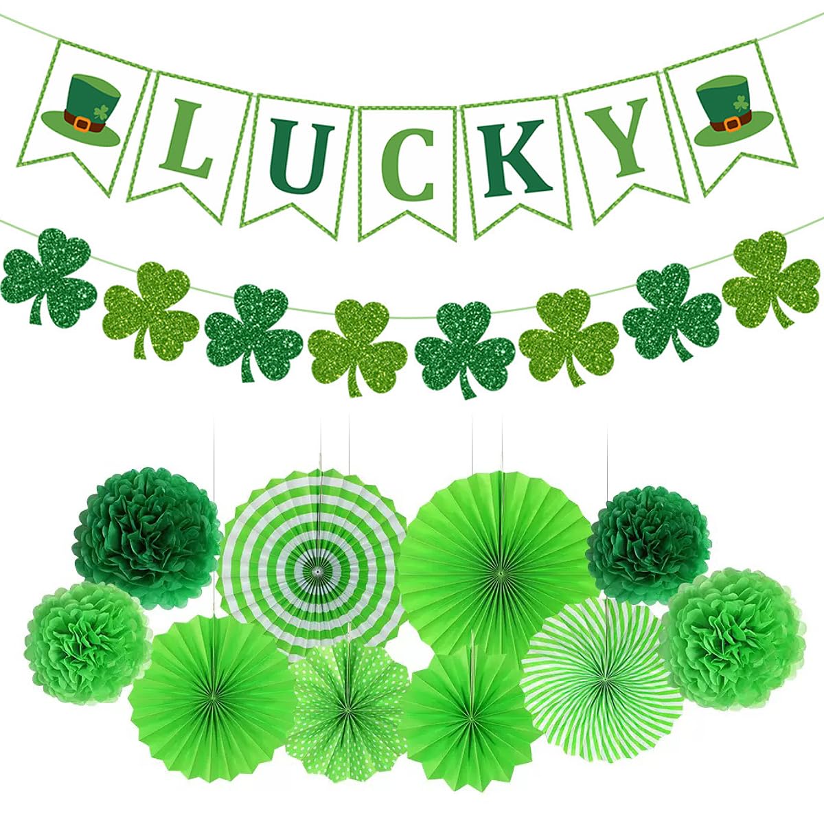 St Patricks Day Party Decor St. Patrick's Day Decorations Kit - Banner ...