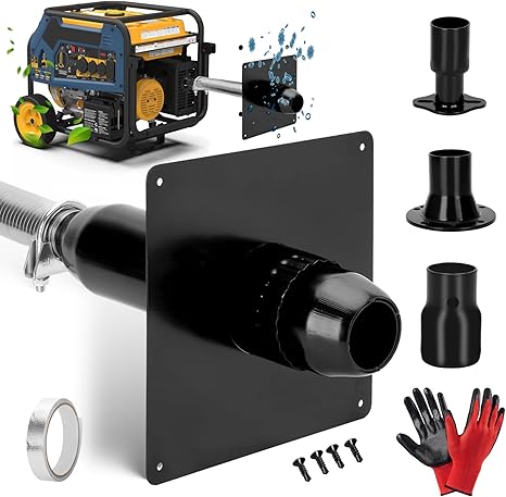 Generator Exhaust Extension Silencer Kit with Three Universal Adapters ...