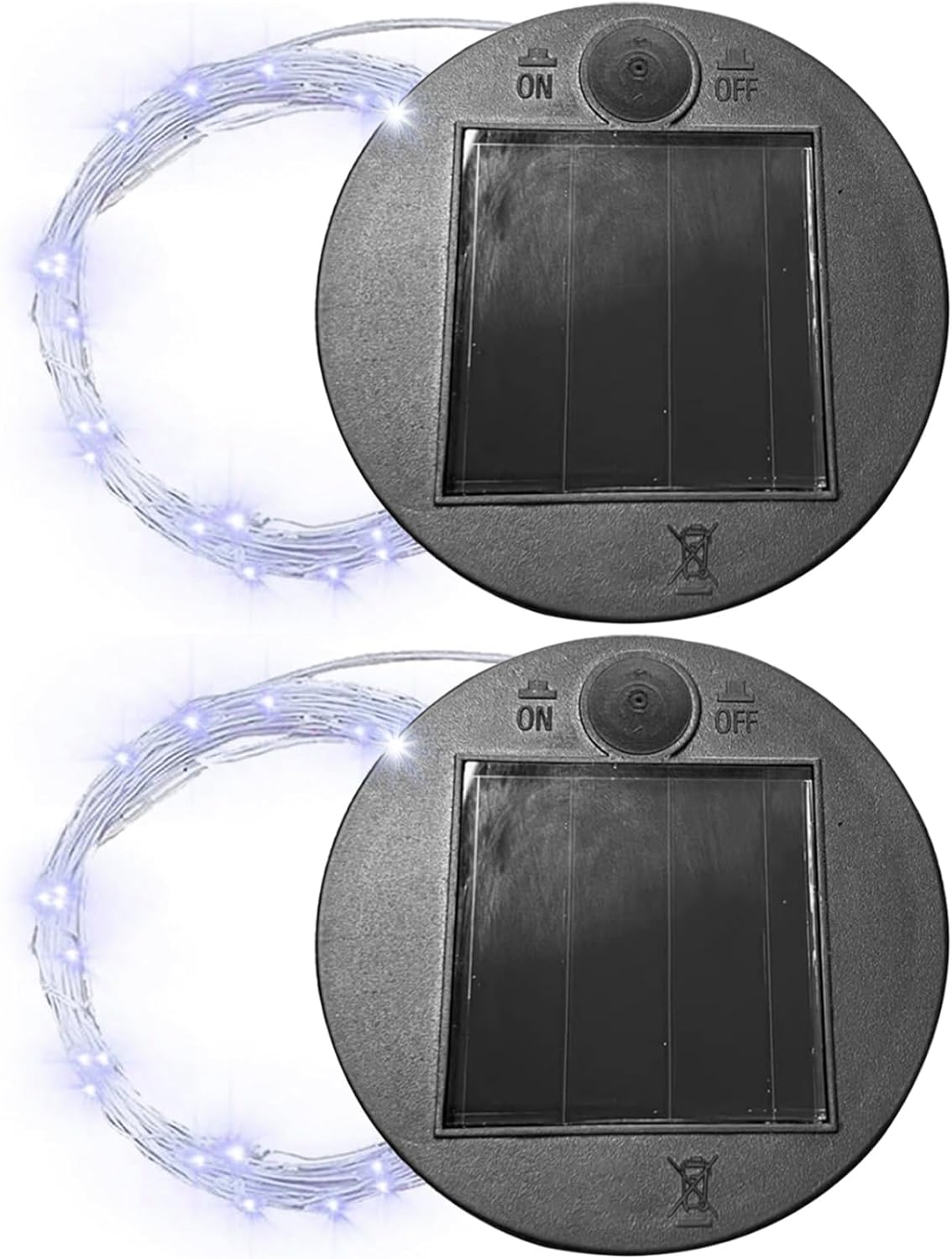 Amazon.com: Solar Light Replacement Top with String Light 2.76in ...