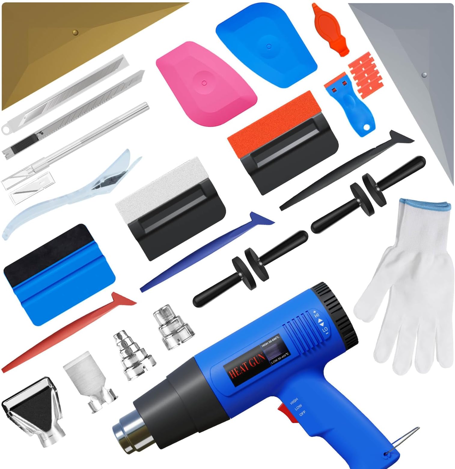 Amazon.com: Wigoo Vinyl Wrap Tool Kit - Professional Grade with LCD ...