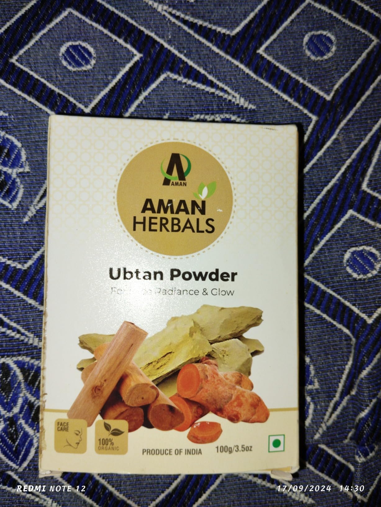 AMAN HERBALS - 100% Pure & Natural Ubtan Powder - Face Pack Powder for ...