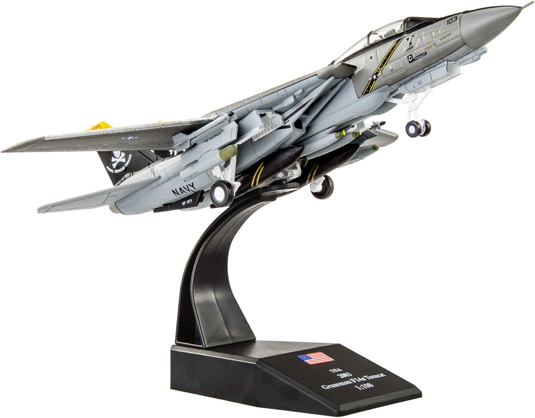 Amazon.com: HANGHANG 1/100 F14 Tomcat Model Skeleton Fighter Attack ...