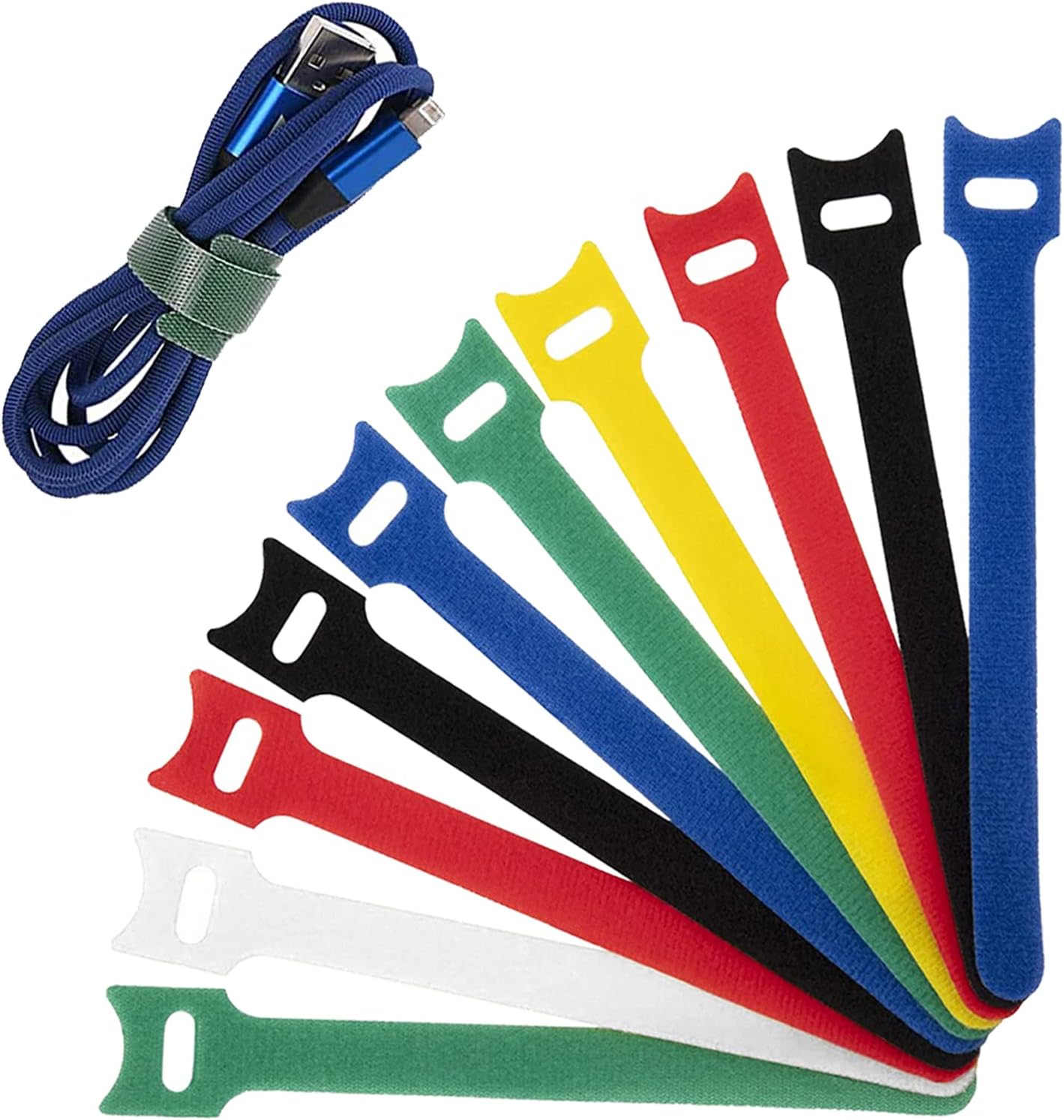 Velcro® - Bridas para cables con envoltura para organizar el hogar, la ...