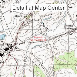 Amazon.com : USGS Topographic Quadrangle Map - Hanover, Pennsylvania ...