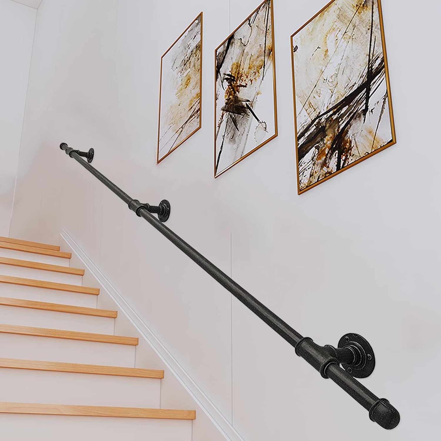 DREANNI Outdoor Grab Rail Stairs Handrail Banister Rail Support Kit ...