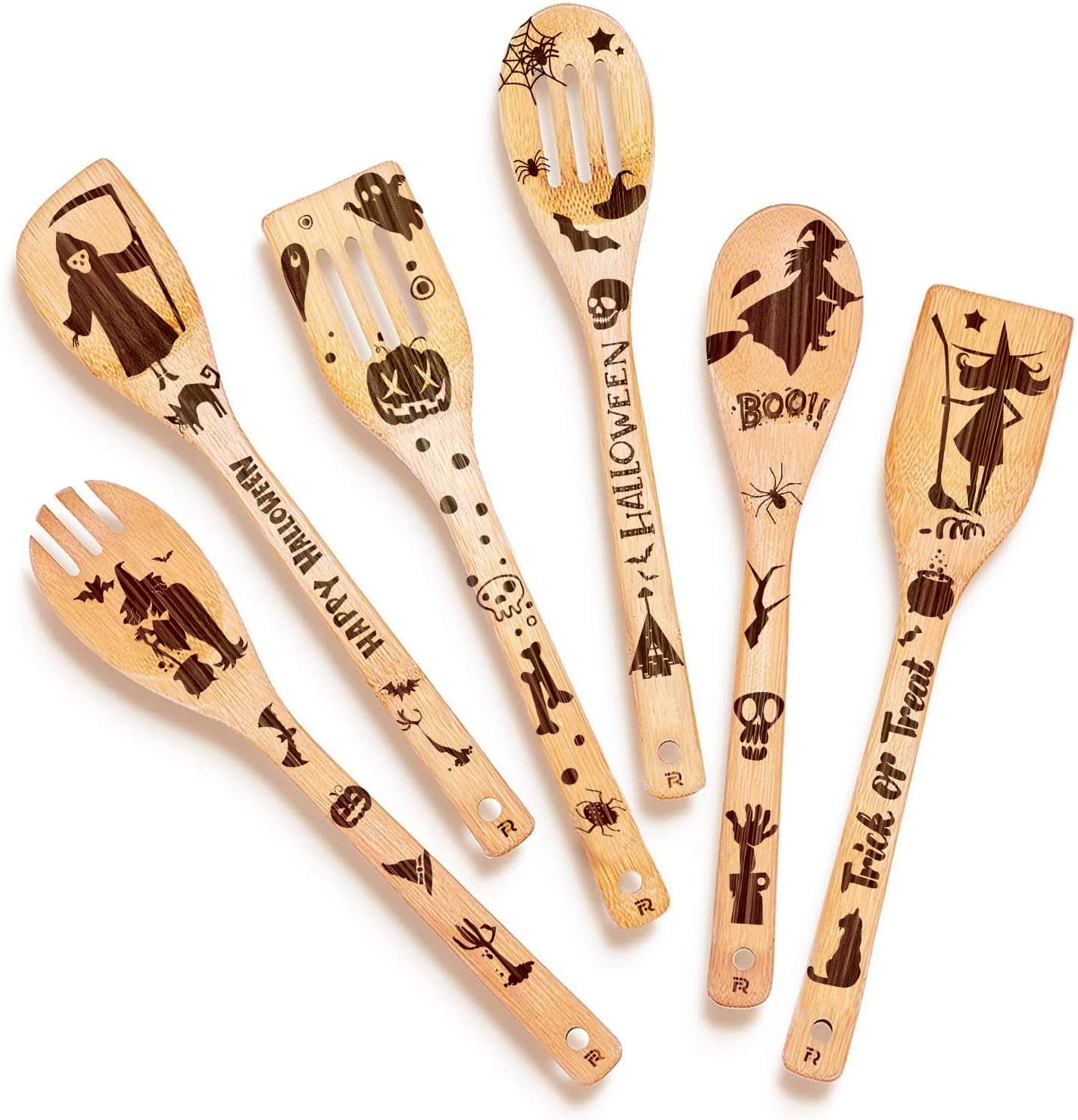 Amazon.com: 5Pcs Horror Movie Merchandise - Wooden Spoons for Cooking ...