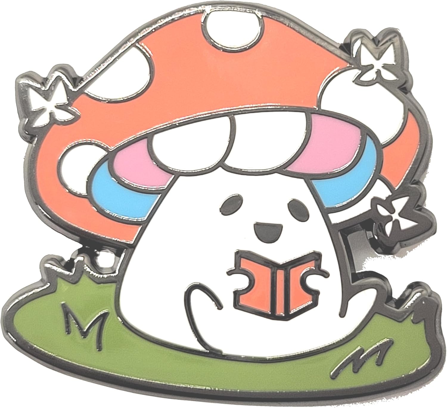 Amazon.com: Transgender Pride Mushroom Enamel Pin in Trans LGBT+ Flag ...
