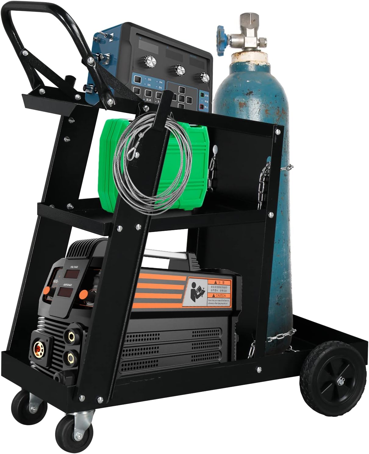 Amazon.com: Rolling Welding Cart with Wheels,Heavy Duty Welder Cart ...