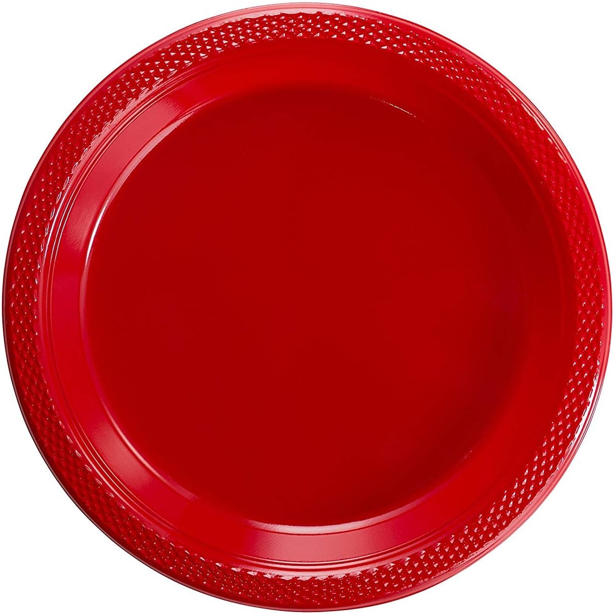 Amazon.com: U-QE 150PCS Red Plastic Plates with Red Plastic Silverware ...