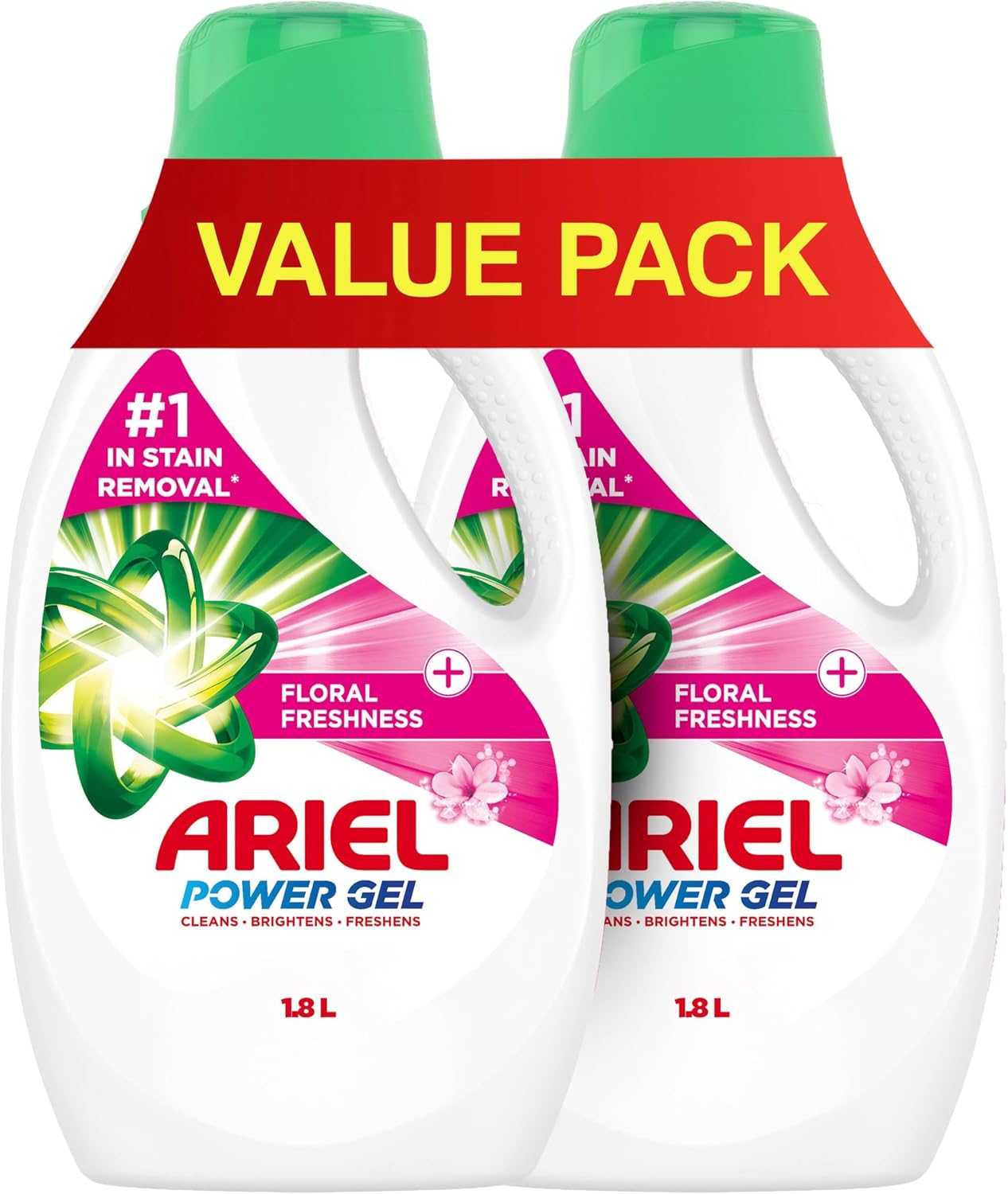 Ariel Floral Breeze Laundry Detergent Power Gel 1.8L x 2, Dual Pack ...