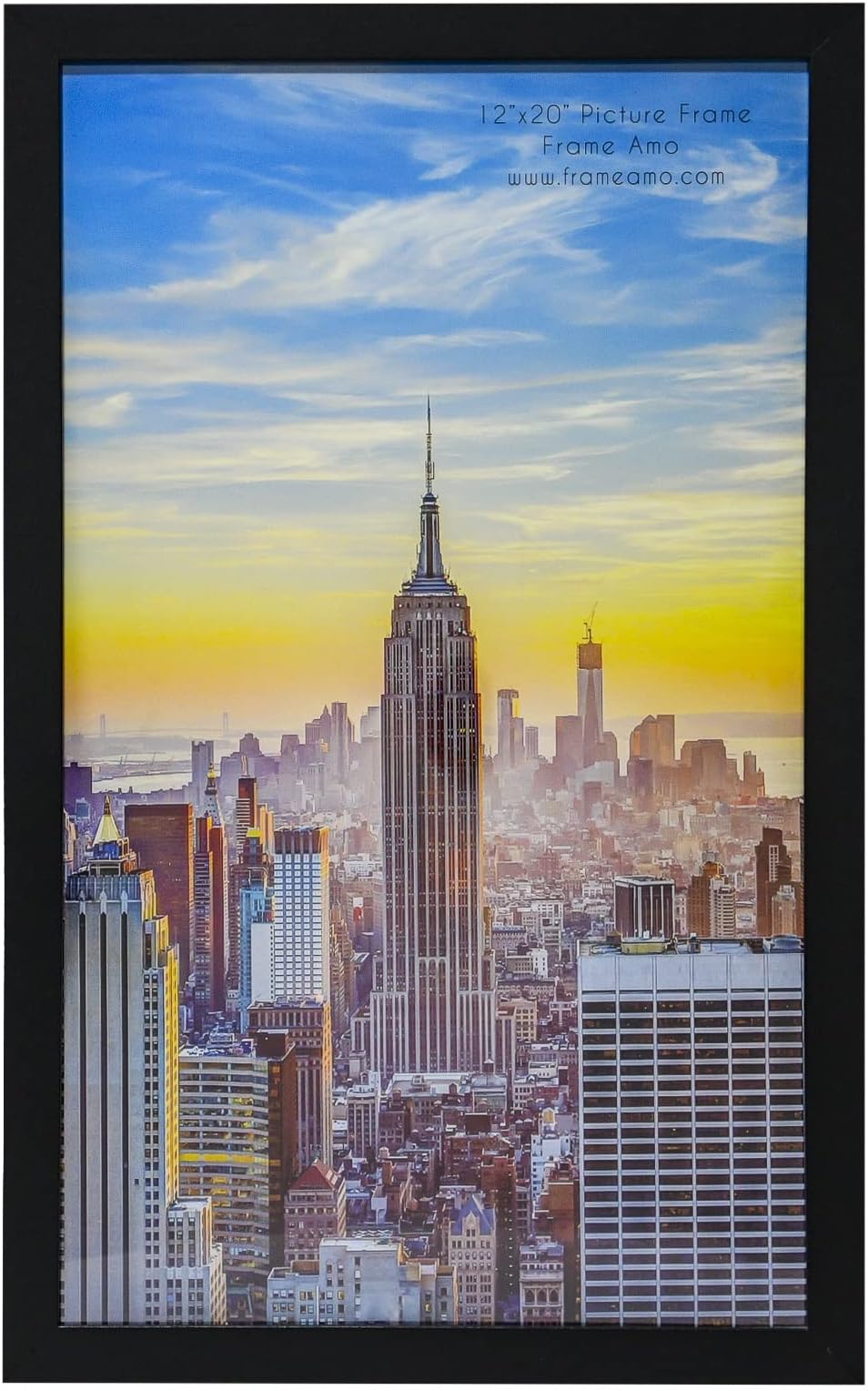 Amazon.com - MENNTHUI 12x20 Black Picture Frame, Wall Mounting ...