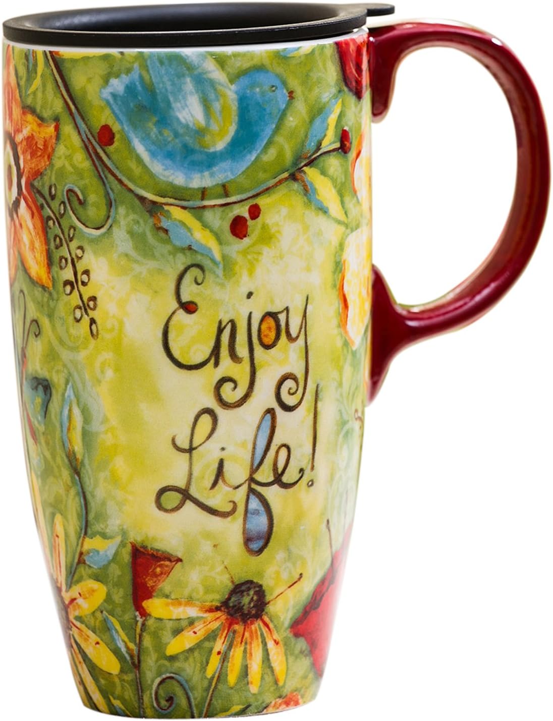 Amazon.com | TZSSP Coffee Ceramic Mug Porcelain Latte Tea Cup Travel ...