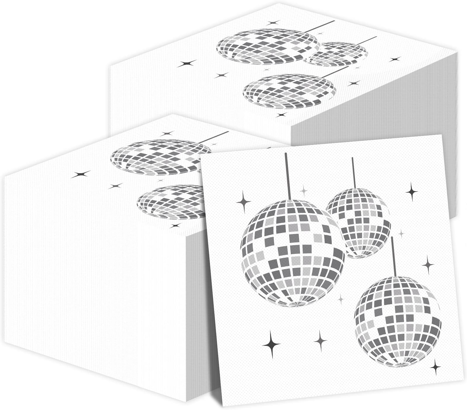 Amazon.com: 100 Pack 70s Disco Party Napkins Party Supplies Decorations ...